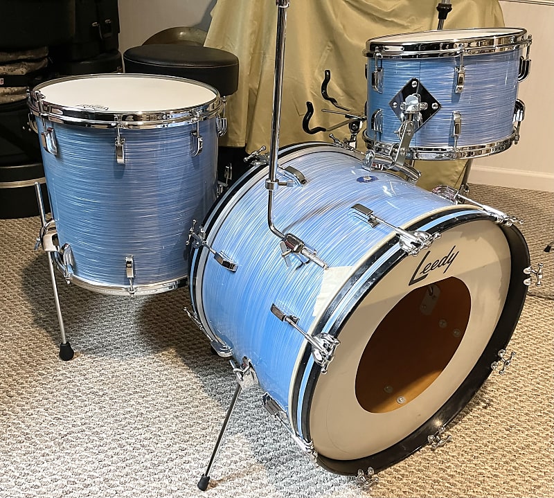 66 Leedy Frank Capp Outfit 12-14-20 Blue Ripple Pearl | Reverb