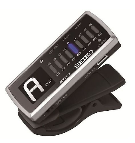 Seiko STX7 Rechargeable Clip-On Tuner with LED | Reverb