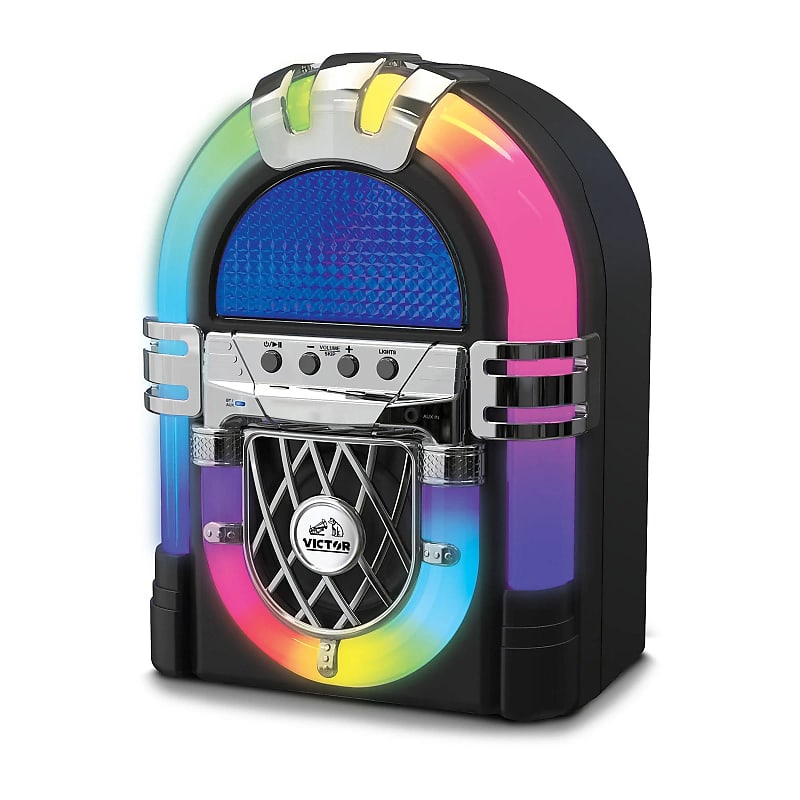 Victor Mini Bluetooth Speaker Jukebox with Multicolor LED | Reverb