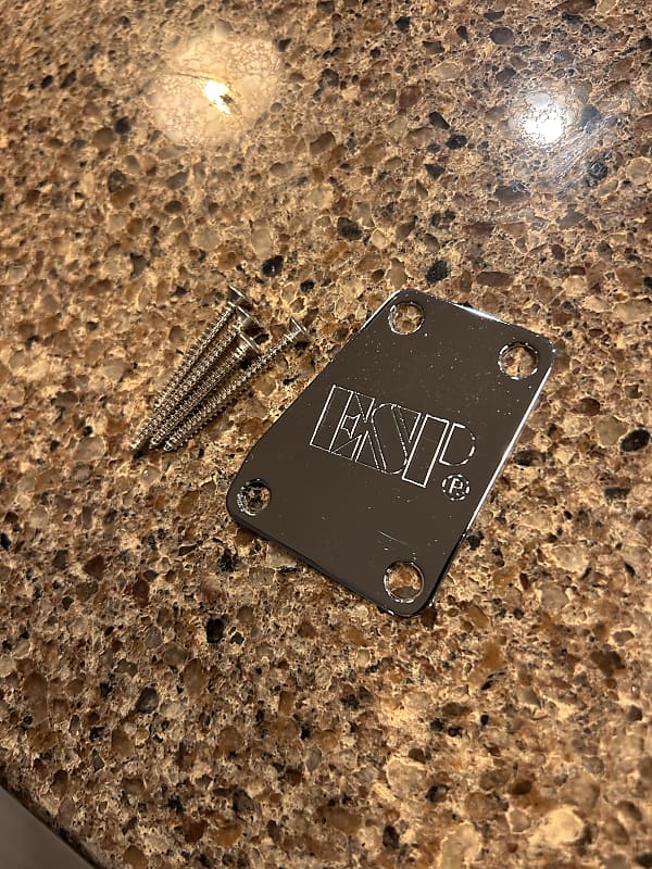 ESP Neck Plate MII Horizon etc. Bolt on necks - Chrome | Reverb