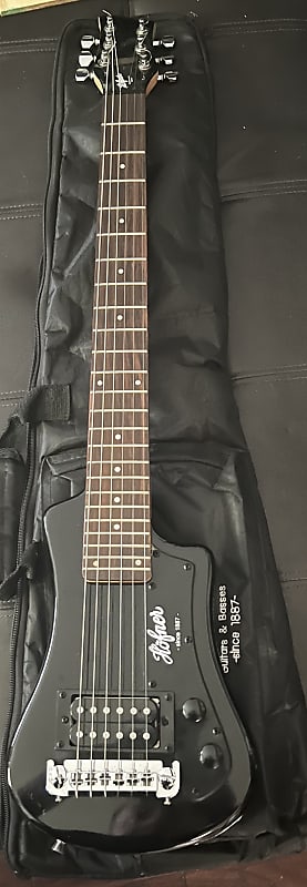 Hofner CT Series Shorty Travel/Mini Electric Guitar Black | Reverb