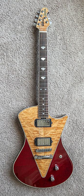 Ernie Ball Music Man Armada 2014 - Wine Red/Natural | Reverb