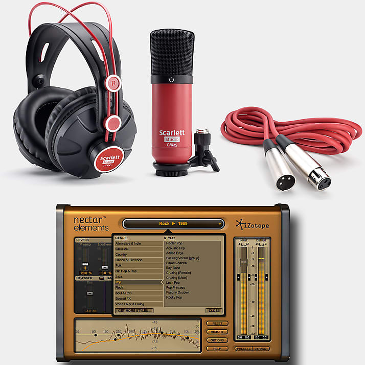 Focusrite Scarlett Studio + iZotope Nectar Elements Bundle | Reverb