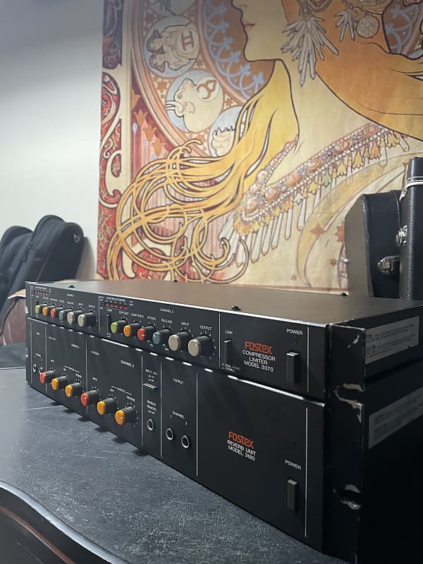 Fostex Vintage Rare 3180 Spring Reverb and 3070 | Reverb