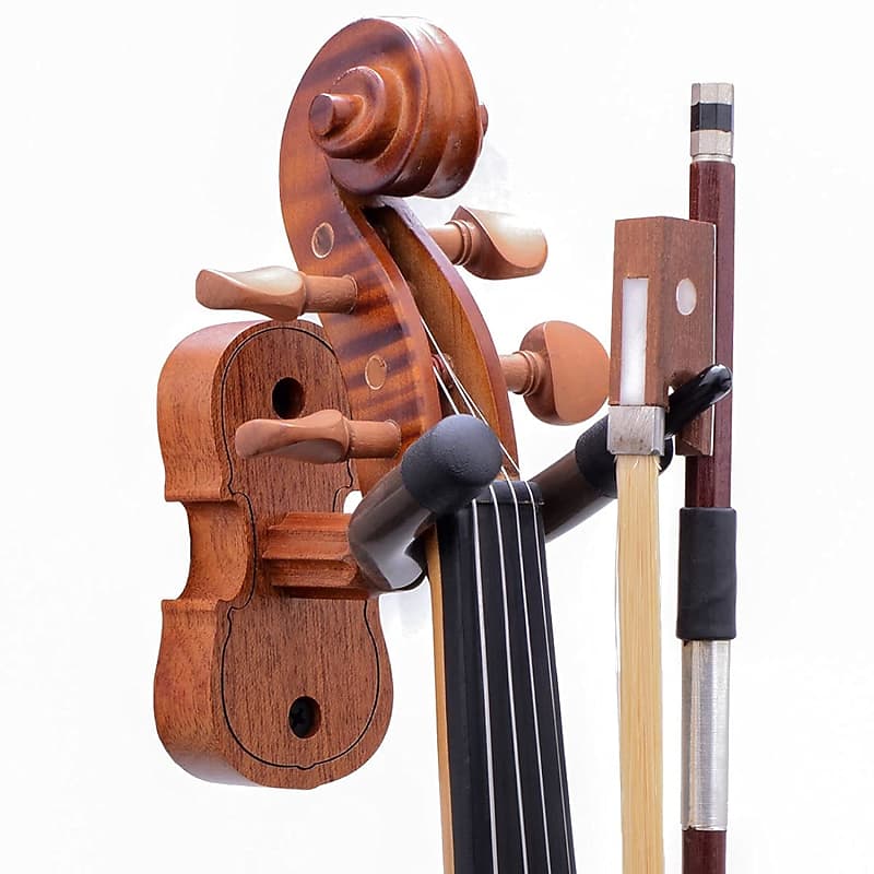 Violin Hanger Wall Mount With Bow Holder Home & Studio Wall | Reverb