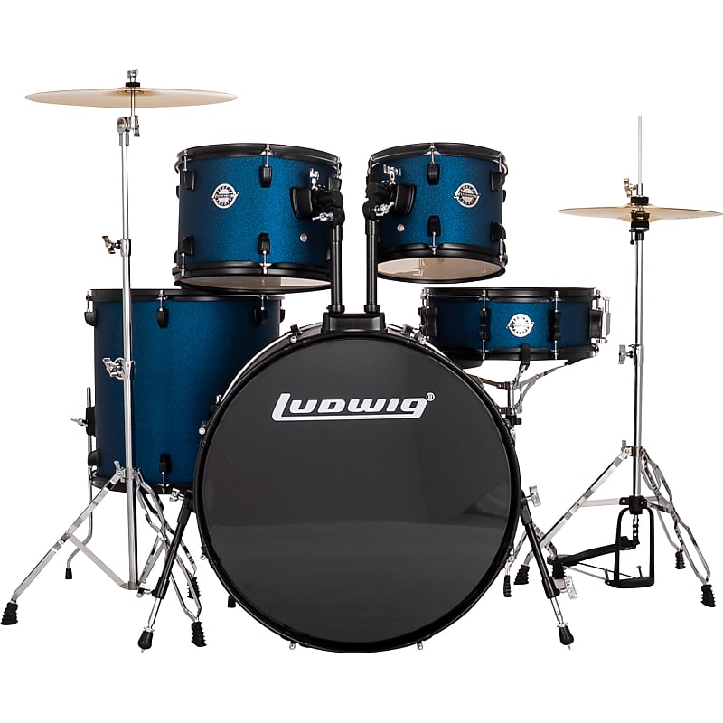 Ludwig Accent Drive AIMM Exclusive 5-Piece Drum Kit - Blue | Reverb