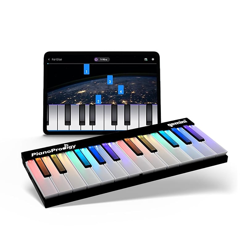 Pianoprodigy: Beginner'S 24-Key Light-Up Midi Keyboard | | Reverb