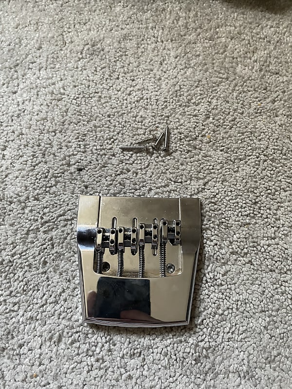 Hipshot Rickenbacker Replacement Bridge - Chrome | Reverb