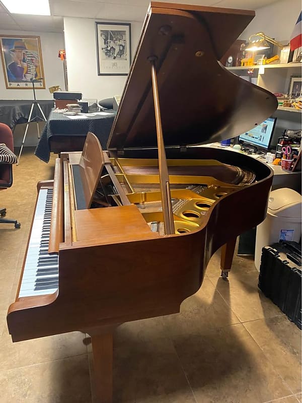 Yamaha baby grand piano walnut | Reverb