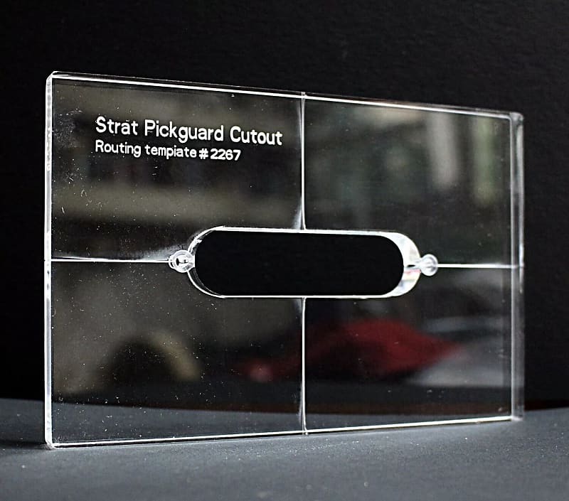 Single Coil Pickup Cavity Routing Template For Strat | Reverb