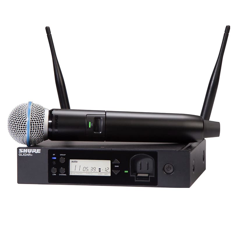 Shure GLXD24R+ Dual Band Digital Wireless Rack System with | Reverb