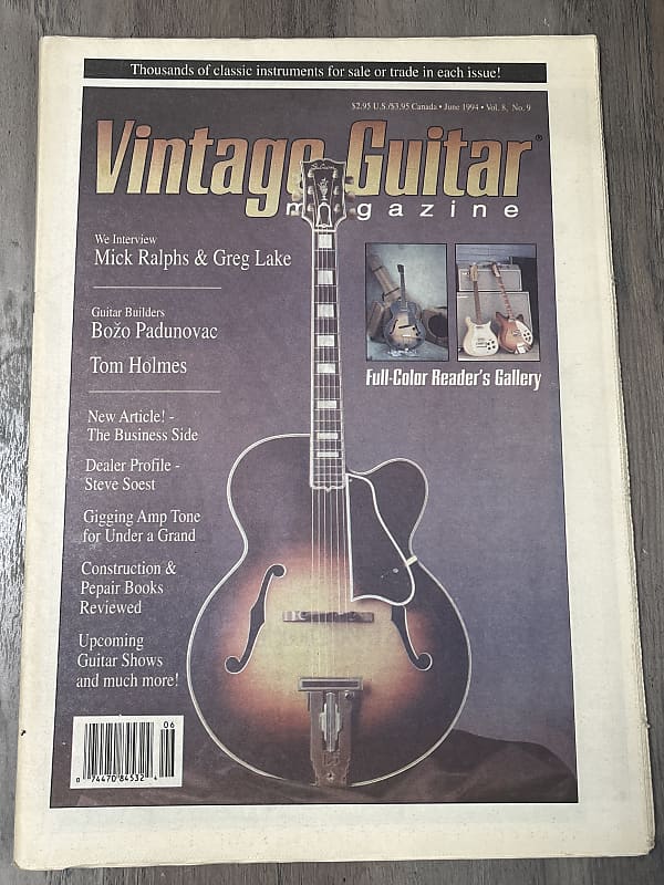Vintage guitar magazine Mick Ralph’s and Greg Lake padunovac | Reverb