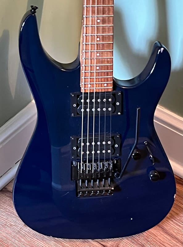 Fernandes Revolver Electric Guitar w Floyd Rose - Blue | Reverb