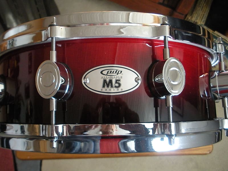 PDP M5 Maple 14x5.5 Snare Drum Cherry Fade | Reverb