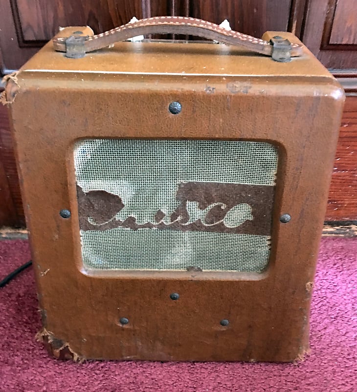 Masco MU-5 amp amplifier 1950s harmonica amp 1950s brown | Reverb