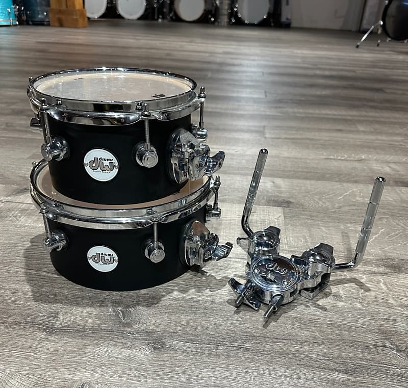 Used DW Design Concert Toms w/ DW Mount 8/10 | Reverb