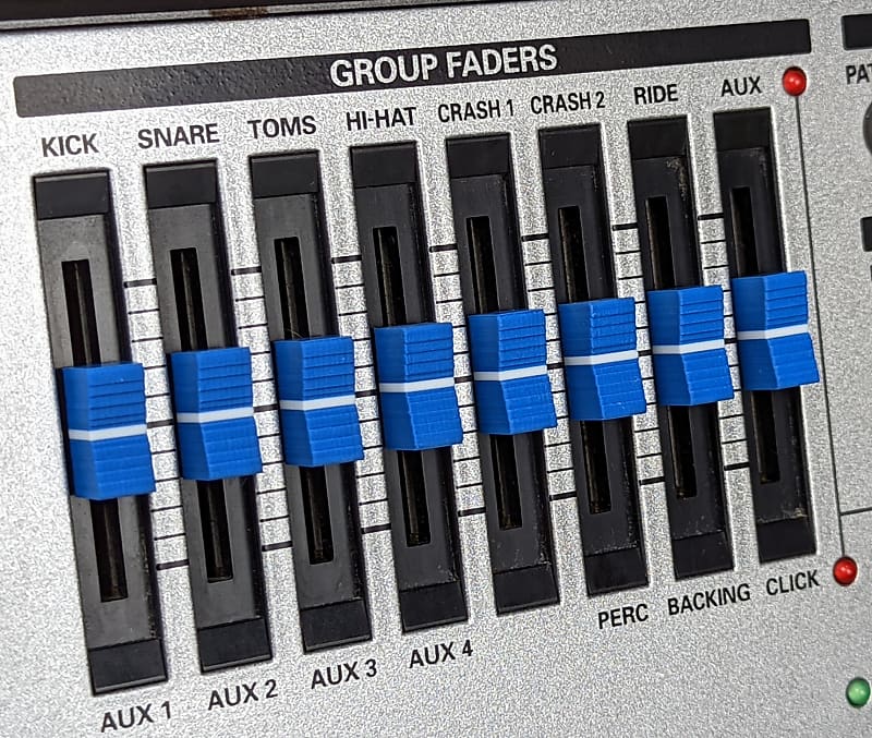 8x Blue Volume Slider Fader for Roland TD 8 10 12 20 30 50, | Reverb