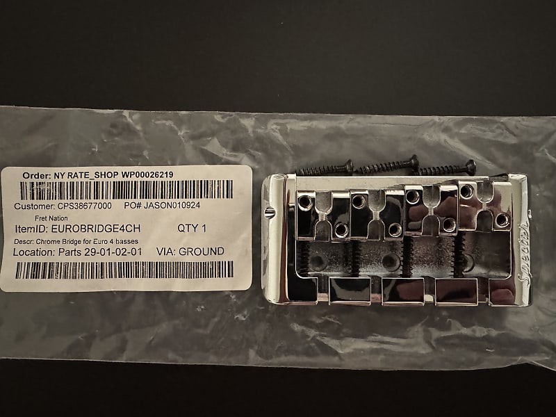 Spector Euro 4 Bass Bridge 2024 - Chrome | Reverb