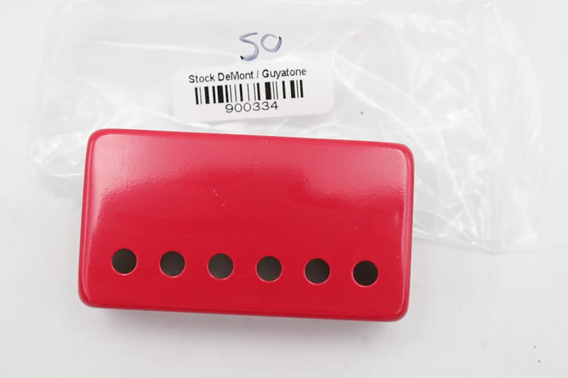 Red Brass Humbucker Guitar Pickup Cover 50mm Spacing | Reverb