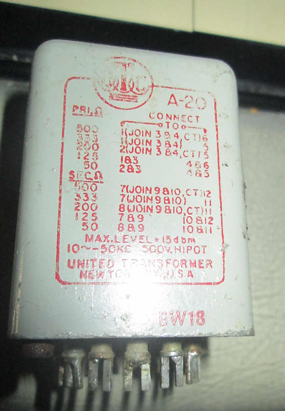 UTC Audio Transformer A20 | Reverb