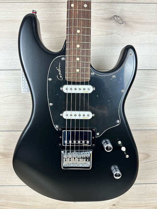 Godin Session HT HSS Electric Guitar Matte Black | Reverb