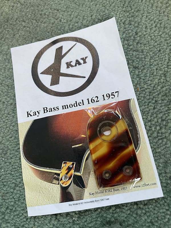 Kay Bass model 162 neck heel cover 1957 | Reverb