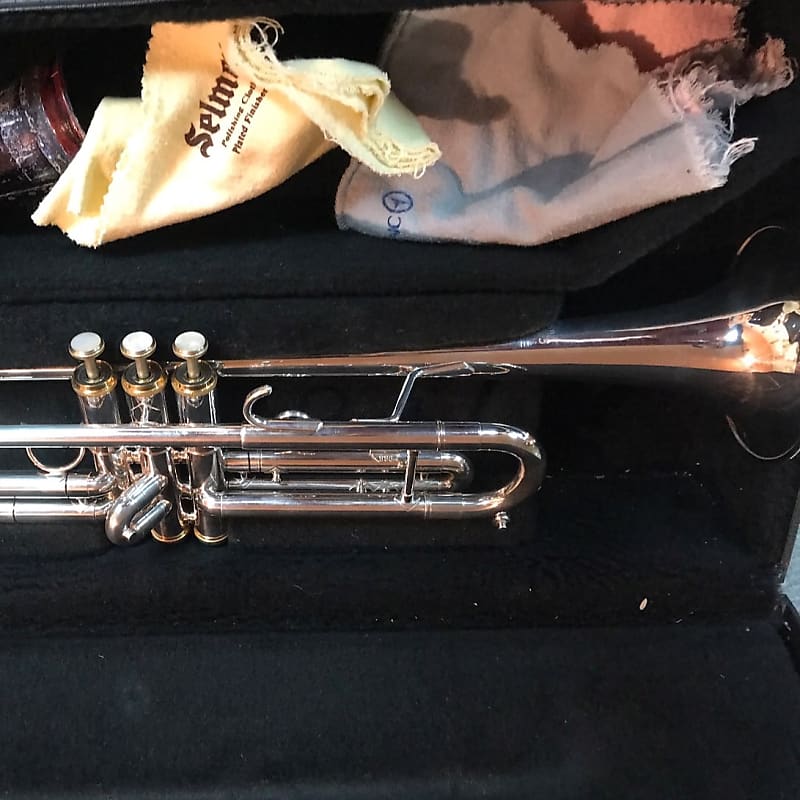 Getzen Eterna 900s Trumpet Silver with 24k Gold trim package | Reverb