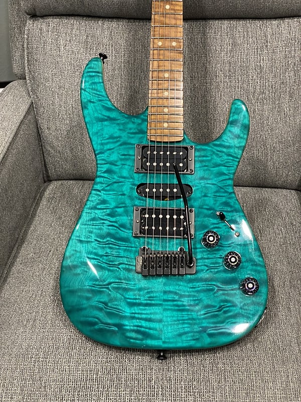 Custom HSH Warmoth Soloist top-shelf everything! 2022 Teal | Reverb
