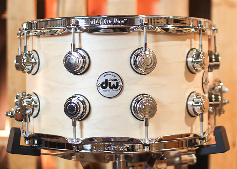 DW 8x14 Collector's Maple VLT Natural Satin Oil Snare Drum - | Reverb