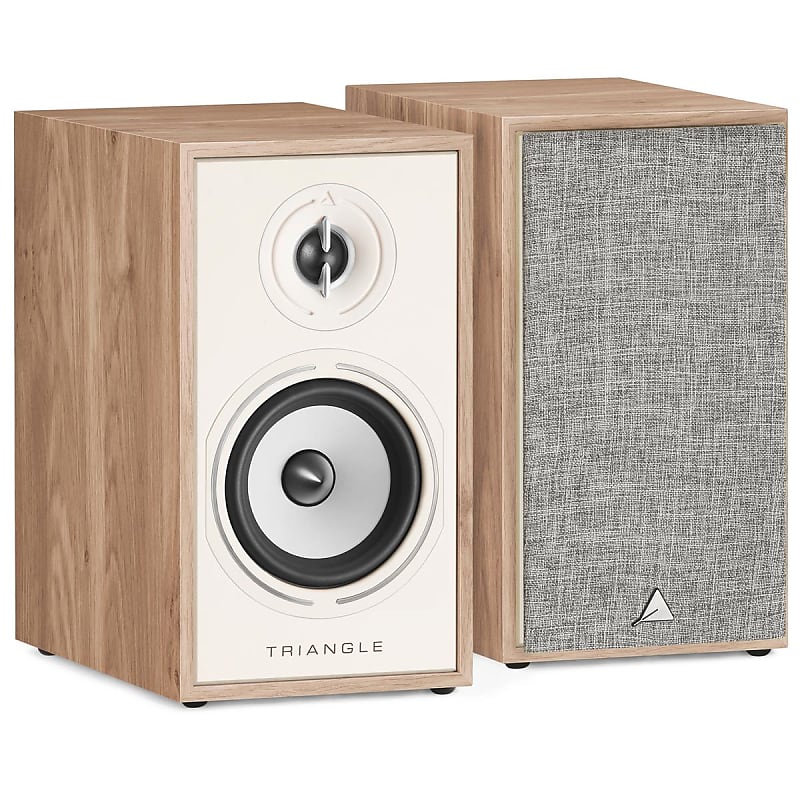 Triangle Borea BR02 80W 2-Way Bookshelf Speakers, Pair, Light | Reverb