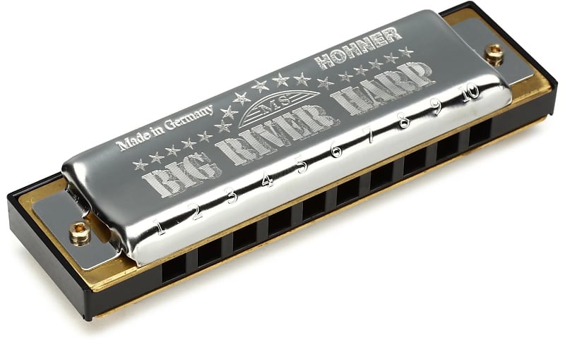 Hohner Big River Harp Harmonica - Key of F Sharp | Reverb