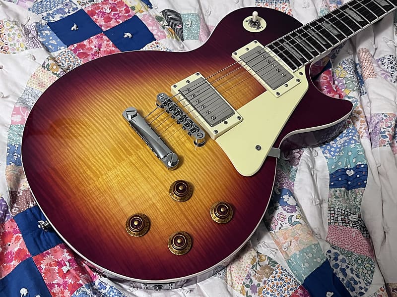 Electric guitar made in China 1959 sunburst solid body | Reverb