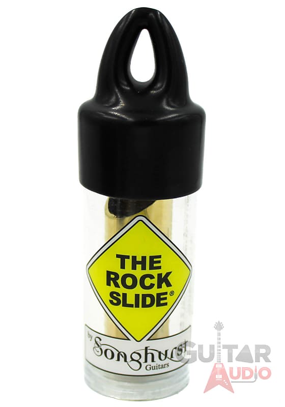 The Rock Slide, Polished Brass Guitar Slide, Medium | Reverb
