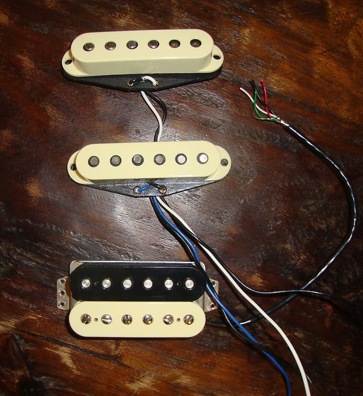 Fender Strat HSS Shawbucker/V-Mod Pickup Set | Reverb