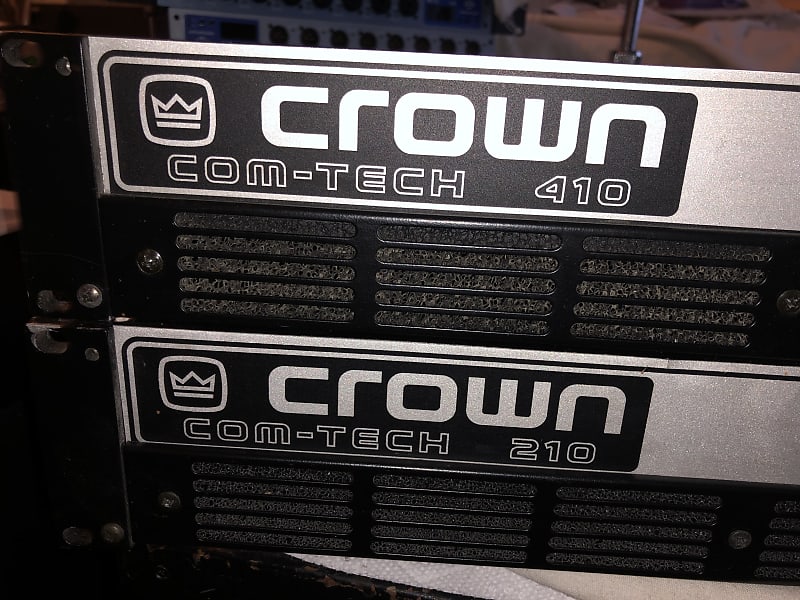 Crown Com Tech 210 Silver & Black | Reverb