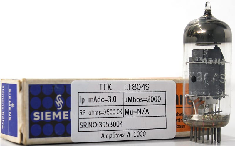 EF804S Telefunken Microphone pentode microphonics Siemens | Reverb