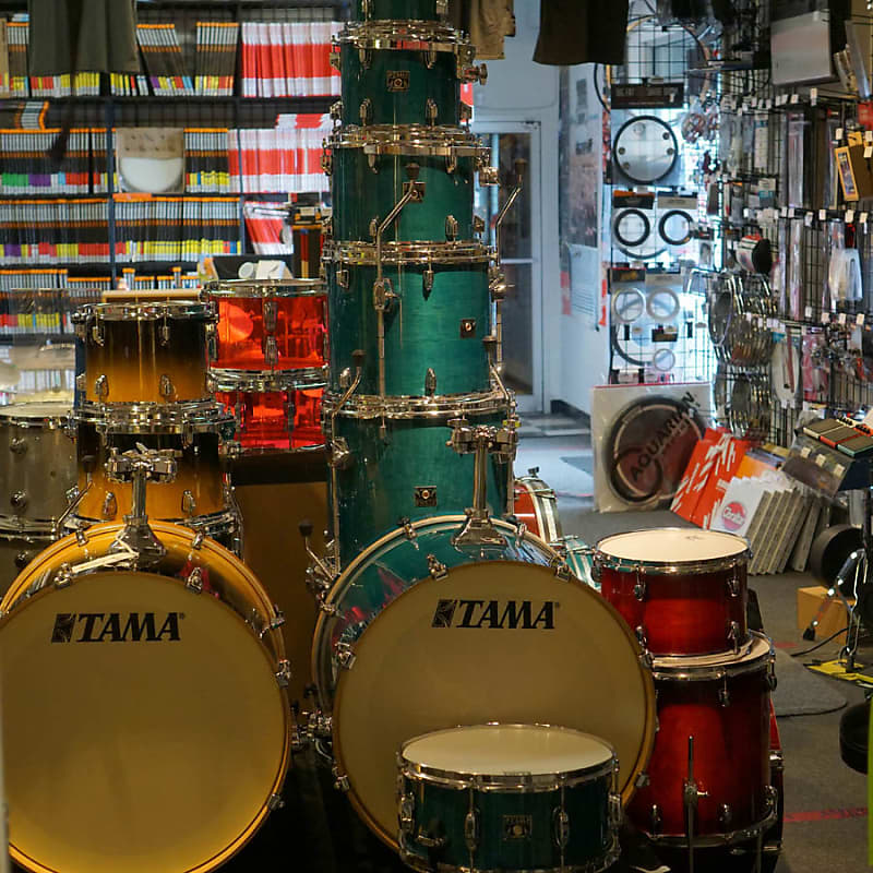 Tama 8pc Superstar Classic Maple Drumset Shell Pack Aqua Teal | Reverb