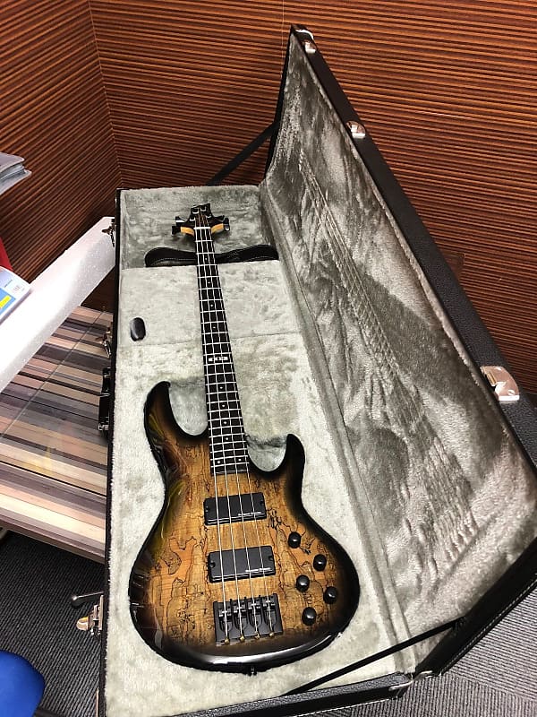 ESP Custom Lab EII BTL-4 BASS Guitar- Black Natural Burst | Reverb UK