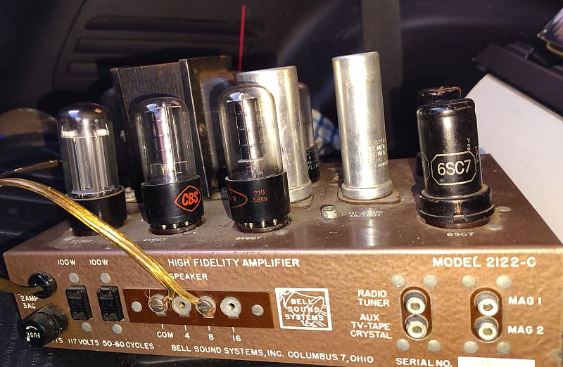 Bell Sound Systems 2122-C Tube Amplifier Late 50's | Reverb