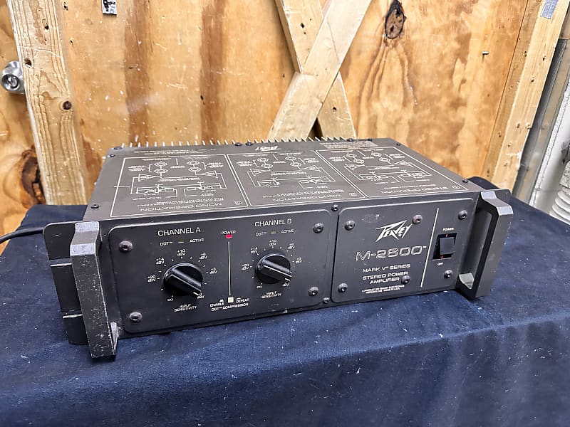 Peavey M-2600 Mark V Series Stereo Power Amplifier - Tested & | Reverb