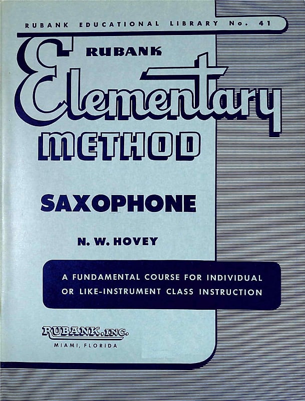 Rubank Elementary Method - Saxophone Book | Reverb