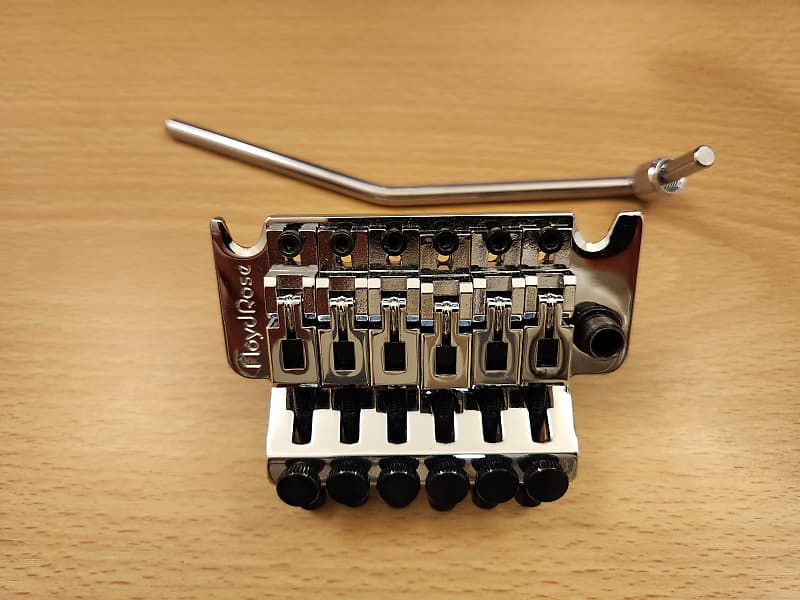 Floyd Rose 1000 series Tremolo Bridge Chrome pulled from | Reverb