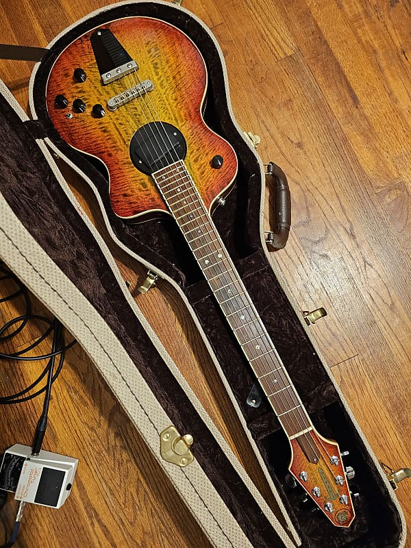 Rick Turner Model 1 Deluxe 2021 - Flame Mango | Reverb