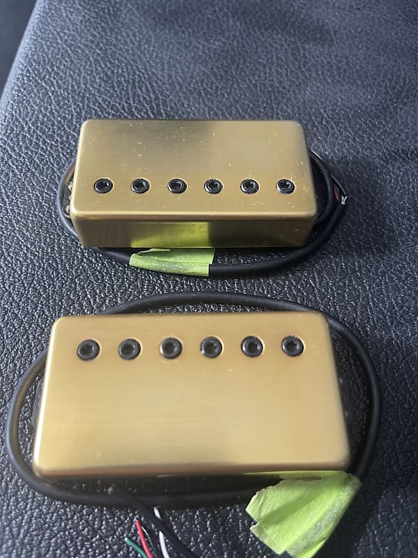 Kiesel K12 Lithium humbucker pickup set flat gold finish | Reverb