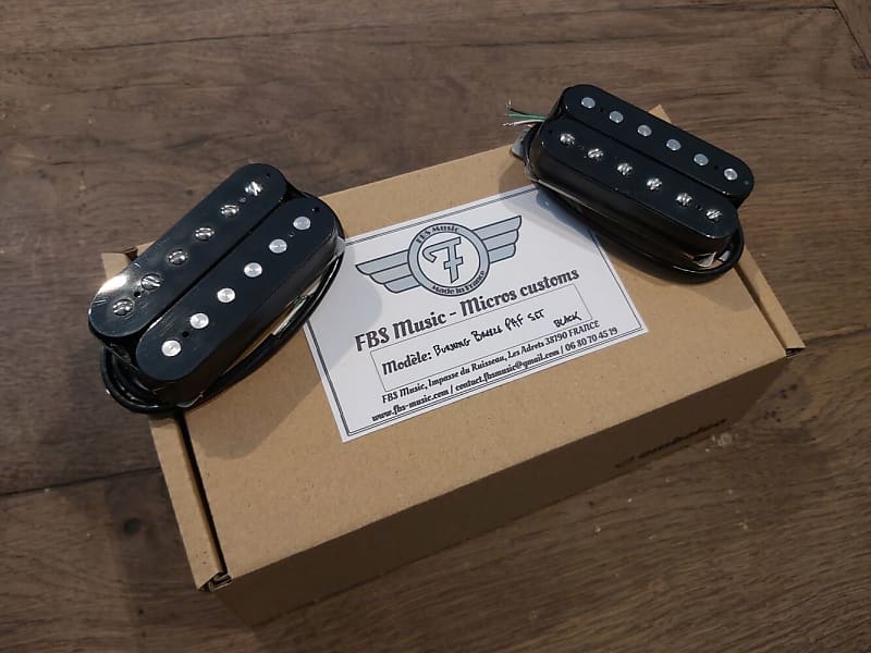 FBS Music humbucker 'Burning Breeze PAF' 2022 noir | Reverb