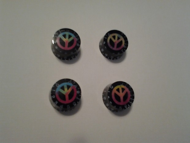 Gibson Les Paul Peace Sign Speed Knobs From A Les Paul Peace | Reverb