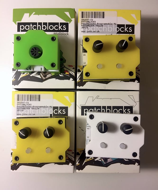 Patchblocks Synthesizer Modules (3) and MIDI block | Reverb