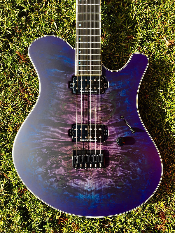 Mayones Legend 6 Custom - Purple Blue Burst Satin | Reverb Australia