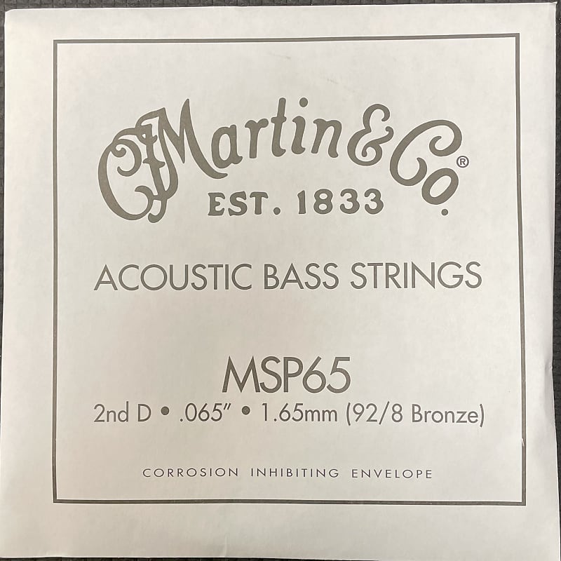 Martin MSP45 Acoustic Bass String (D .065) Open Package | Reverb