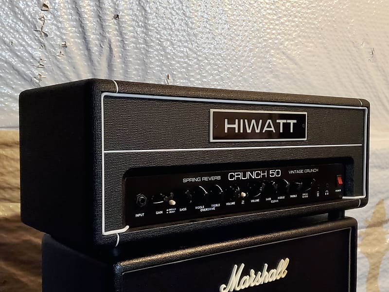 Hiwatt Crunch 50 50-Watt Guitar Amp Head w/ True Spring | Reverb